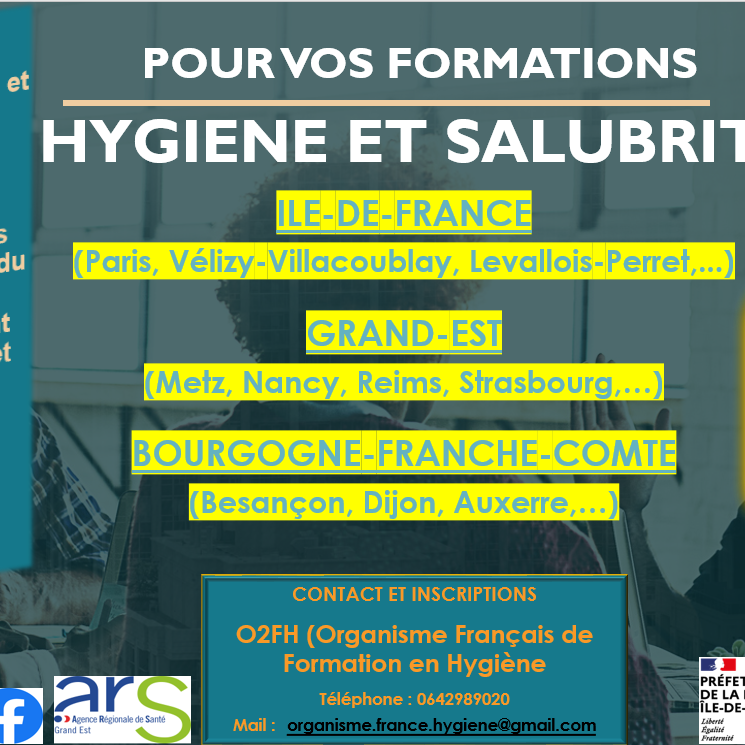 O2FH FORMATION EN HYGIÈNE ET SALUBRITÉ