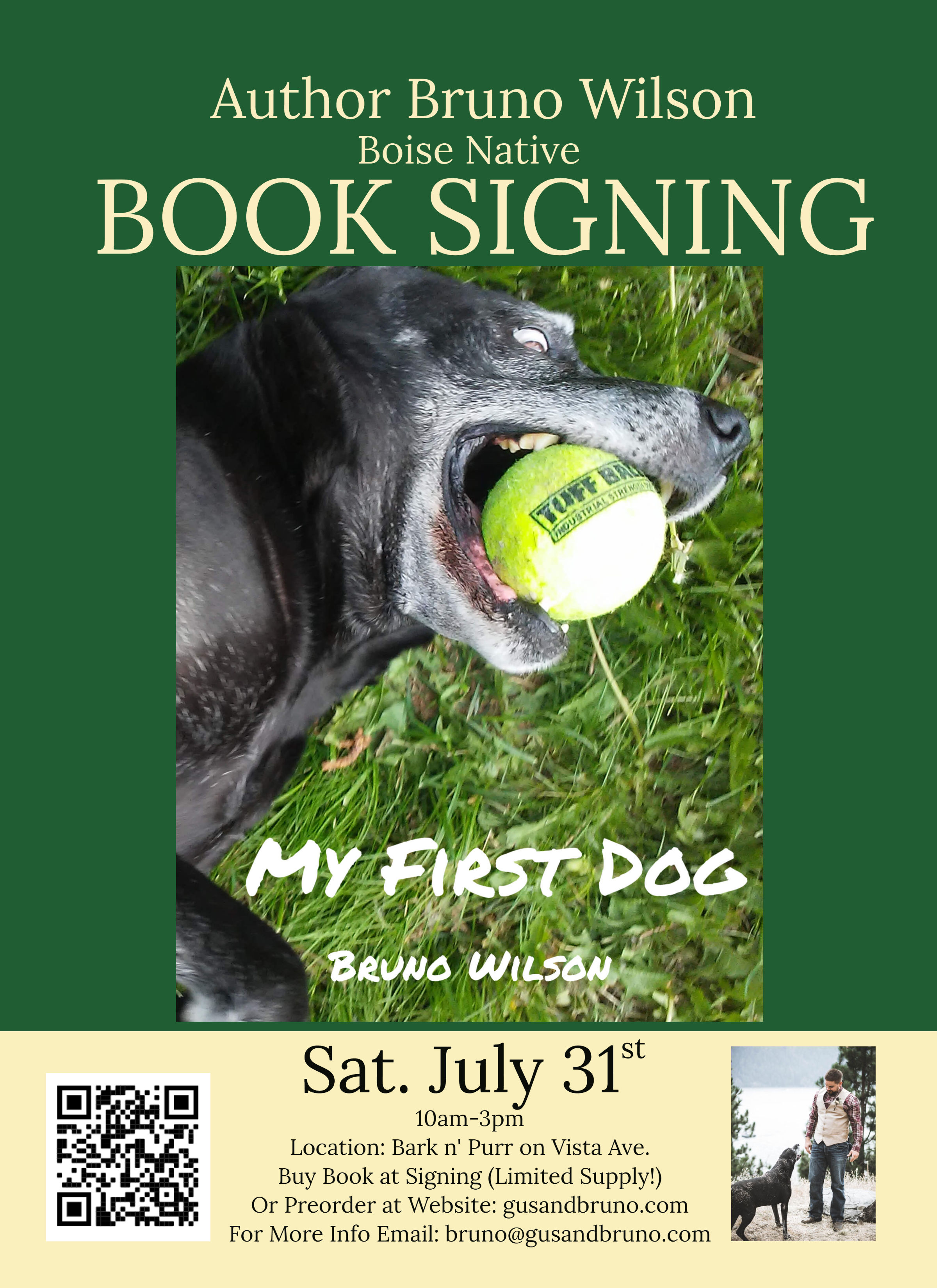 My First Dog - Book Signing Event - Bark N' Purr Boise