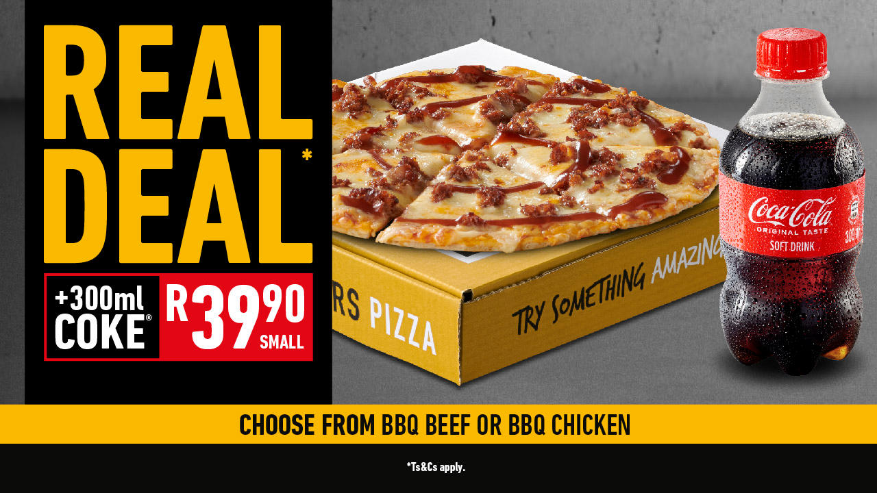 Specials at debonairs pizza store