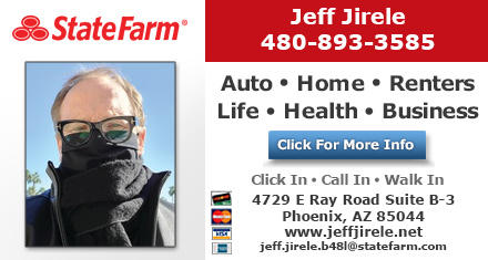 State Farm: Jeff Jirele (JJ), 4729 E Ray Rd, Ste B3, Phoenix, AZ - MapQuest
