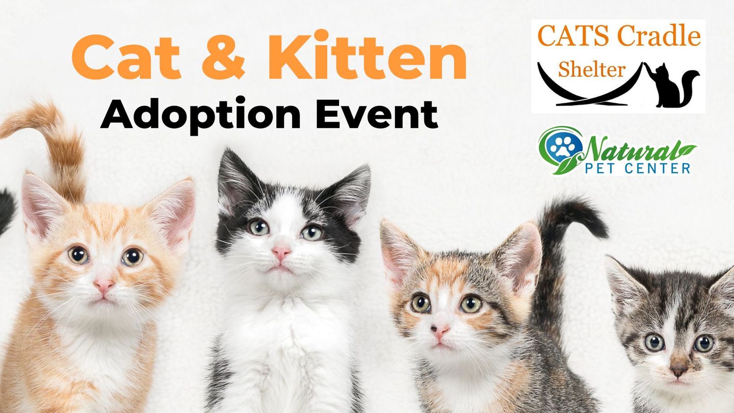 Cats Cradle Shelter Adoption Event - Natural Pet Center