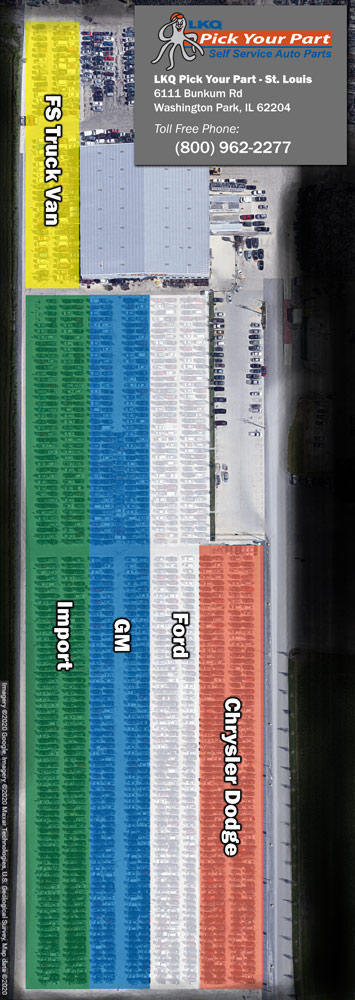 Used Auto Parts in Washington Park 62204 | LKQ Pick Your Part